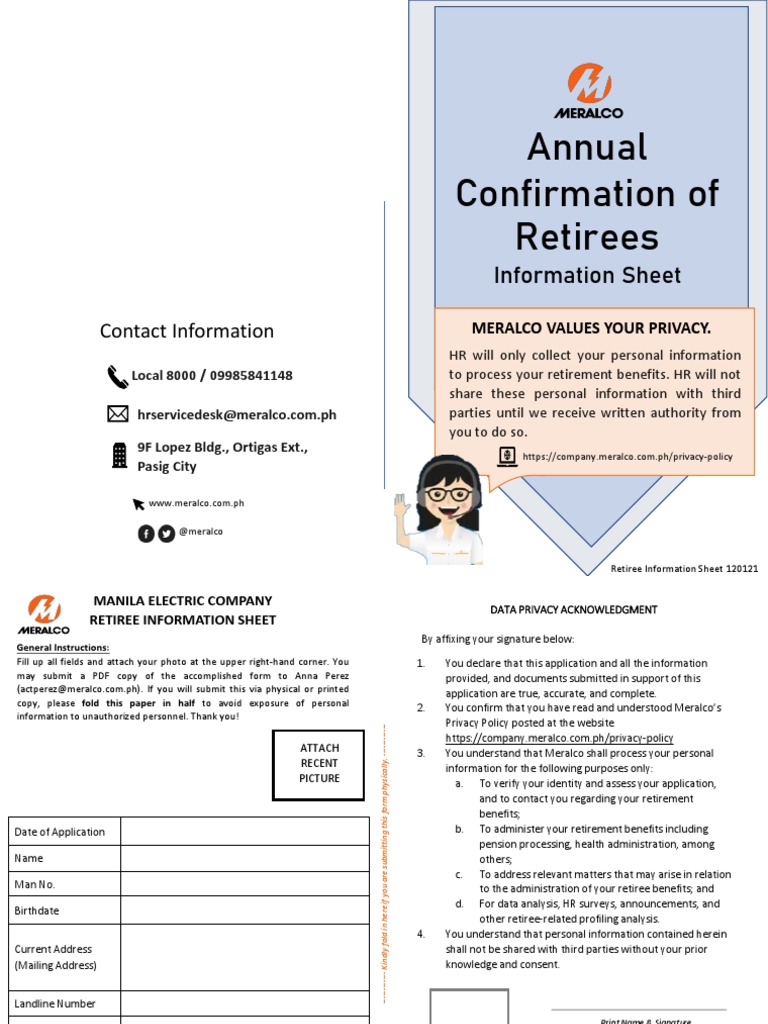 Retiree Information Sheet 120121 | Download Free PDF | Information ...