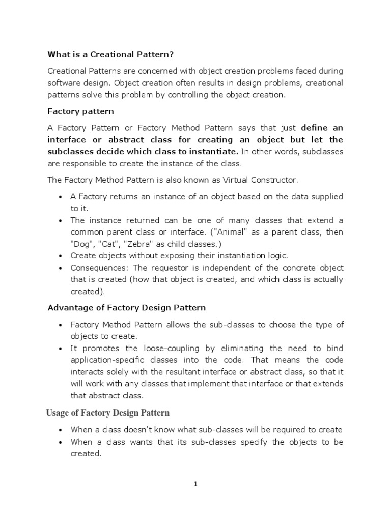 Factory Pdf Class Computer Programming Method Computer Programming