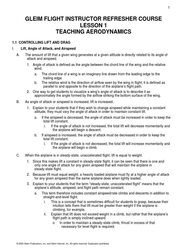 2003 Gleim FIRC Content | Download Free PDF | Drag (Physics) | Lift (Force)