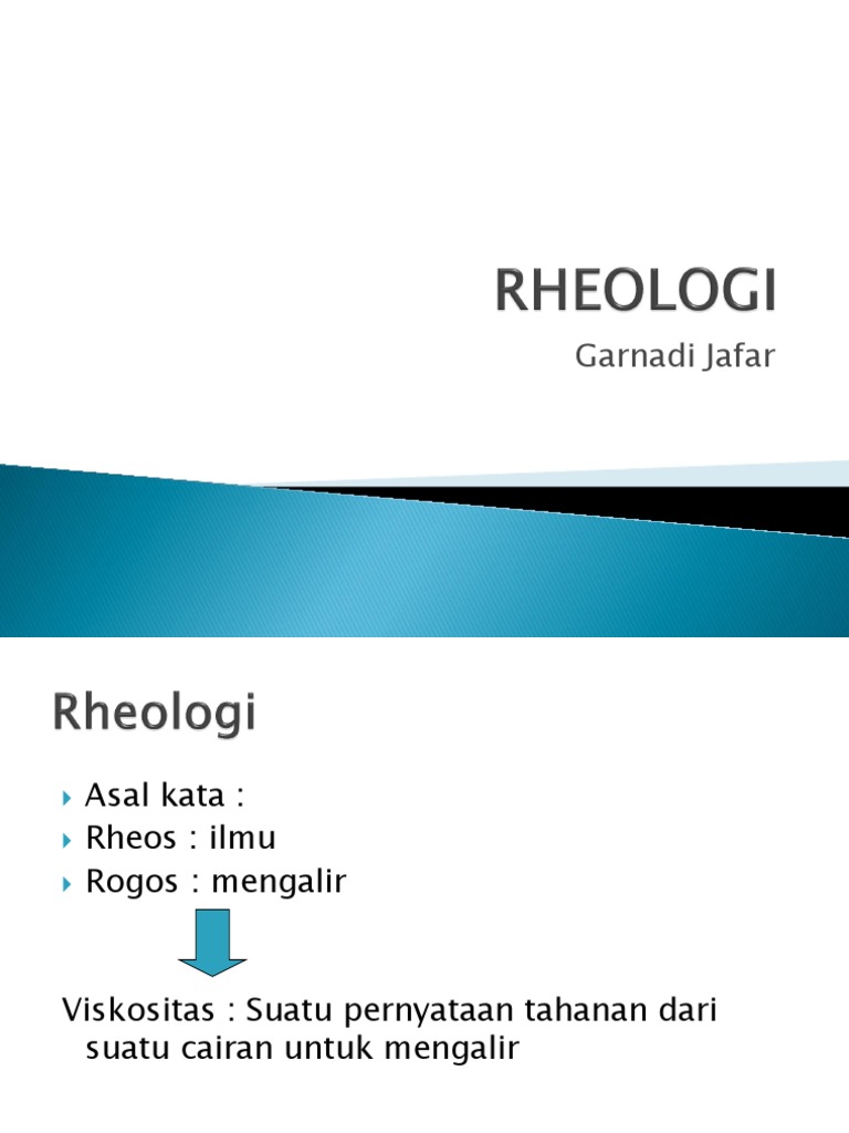 Rheologi | PDF