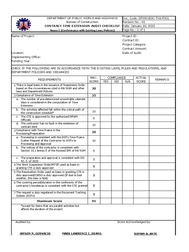 Contract Time Extension | PDF | Business | Government