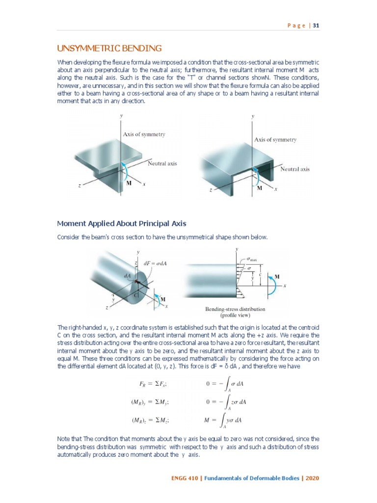 12-ENGG 410 CHAPTER 8 - Part 3 | PDF | Bending | Stress (Mechanics)