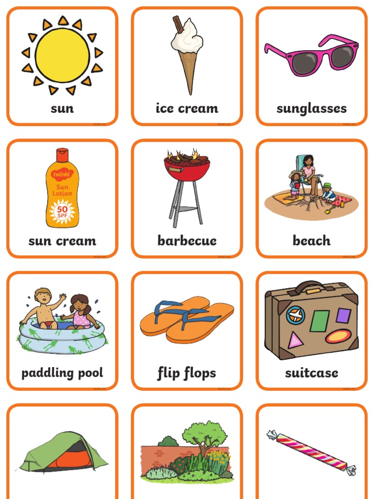 Summer Fun Matching Game | PDF | Home & Garden
