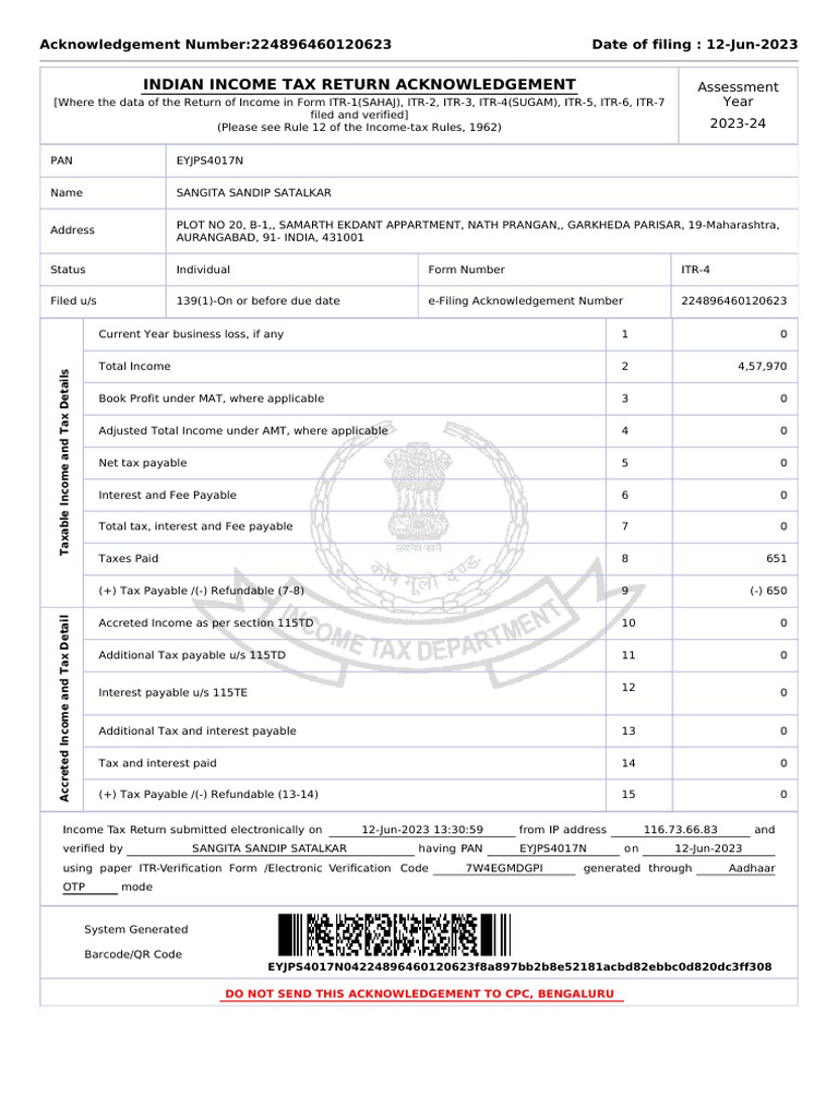 2223 Itr Set - SSS | PDF | Government Finances | Taxes
