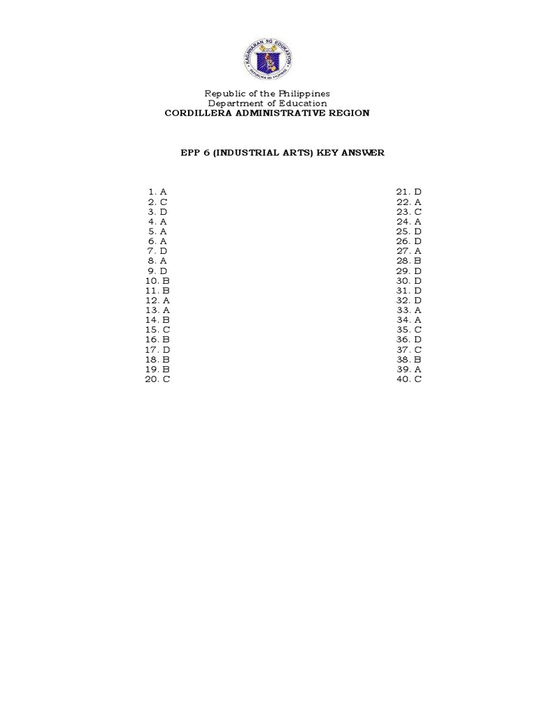 KEY - Q4 - TLE - 6 EPP - Jonalyn Ambrona | PDF