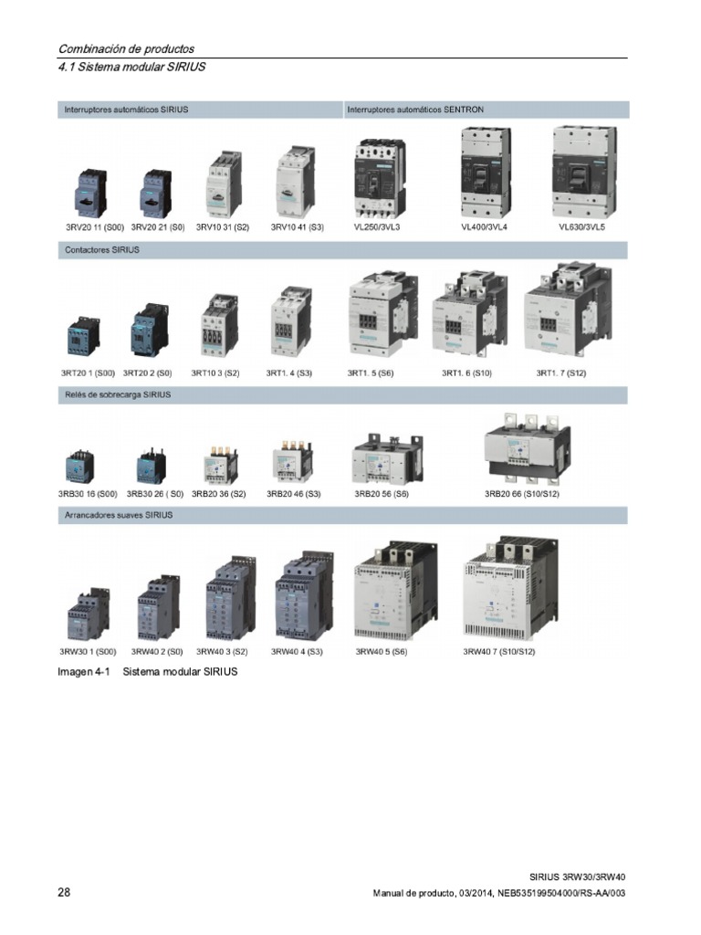 Tipos Arrancadores Suaves SIRIUS 3RW30 - 3RW40 | PDF