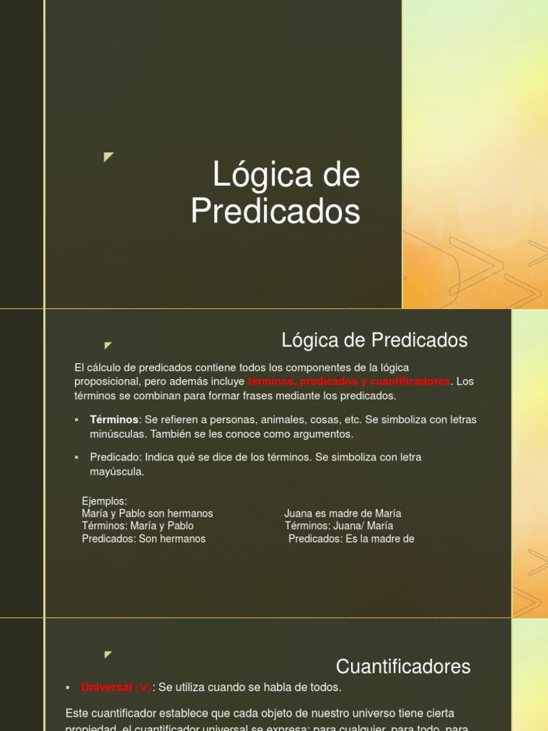 Introducción a la Lógica de Predicados | PDF | Lógica de primer orden | Metalogica