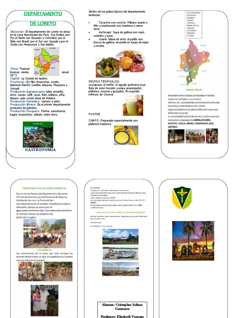 Dokumen - Tips - Triptico de Loreto | PDF