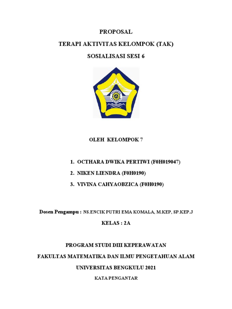 Proposal Tak Sesi 6 | PDF | Karier & Perkembangan | Pengembangan Diri