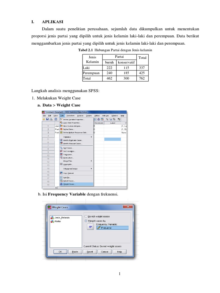 spr-4. Contoh Penerapan Model Log Linear 2 Dimensi S1 - 22 | PDF