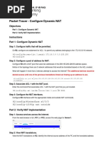 6.6.7 Packet Tracer - Configure PAT - ILM | PDF | Ip Address | Computer Architecture