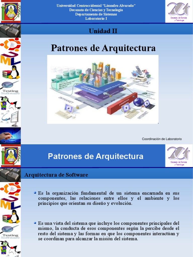 Diapositivas Sobre Patrones de Arquitectura | PDF | Software | Modelo – Vista – Controlador