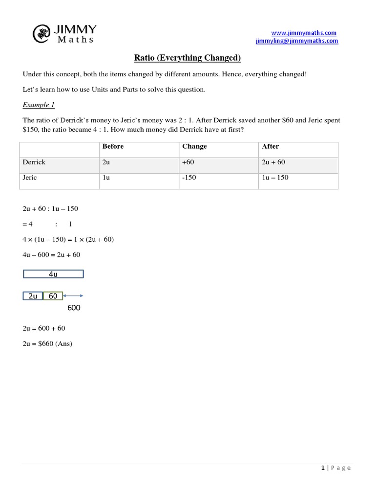 P5 Ratio Everything Changed | PDF | Ratio
