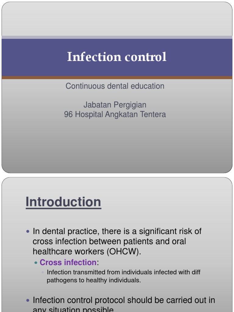 Infection Control | PDF | Sterilization (Microbiology) | Infection Control