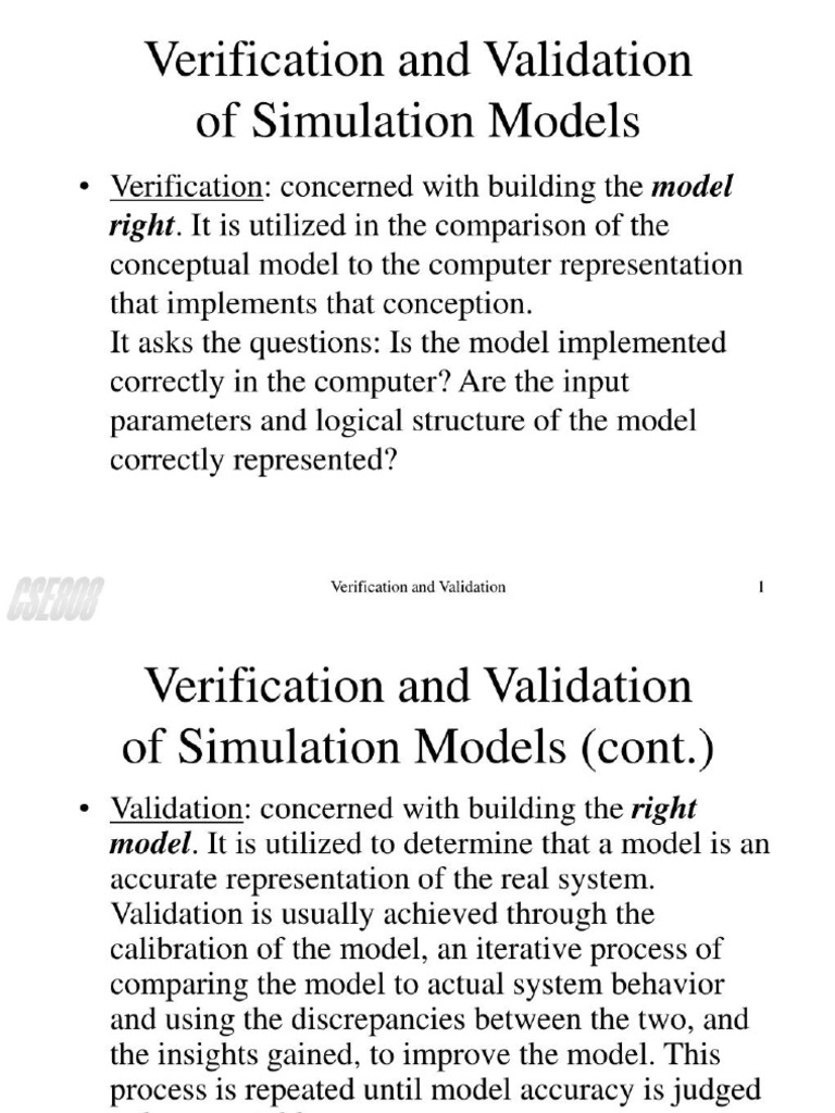 Verification and Validation | PDF
