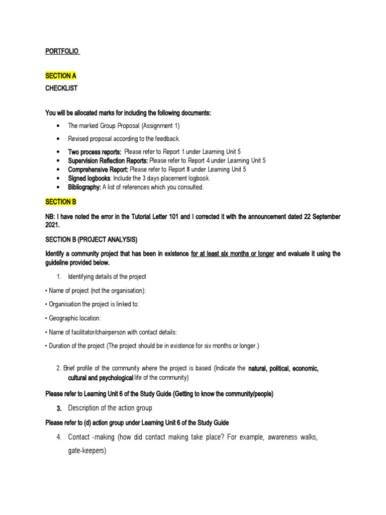 BSW 2605 Portfolio Made Easy | PDF | Learning | Goal