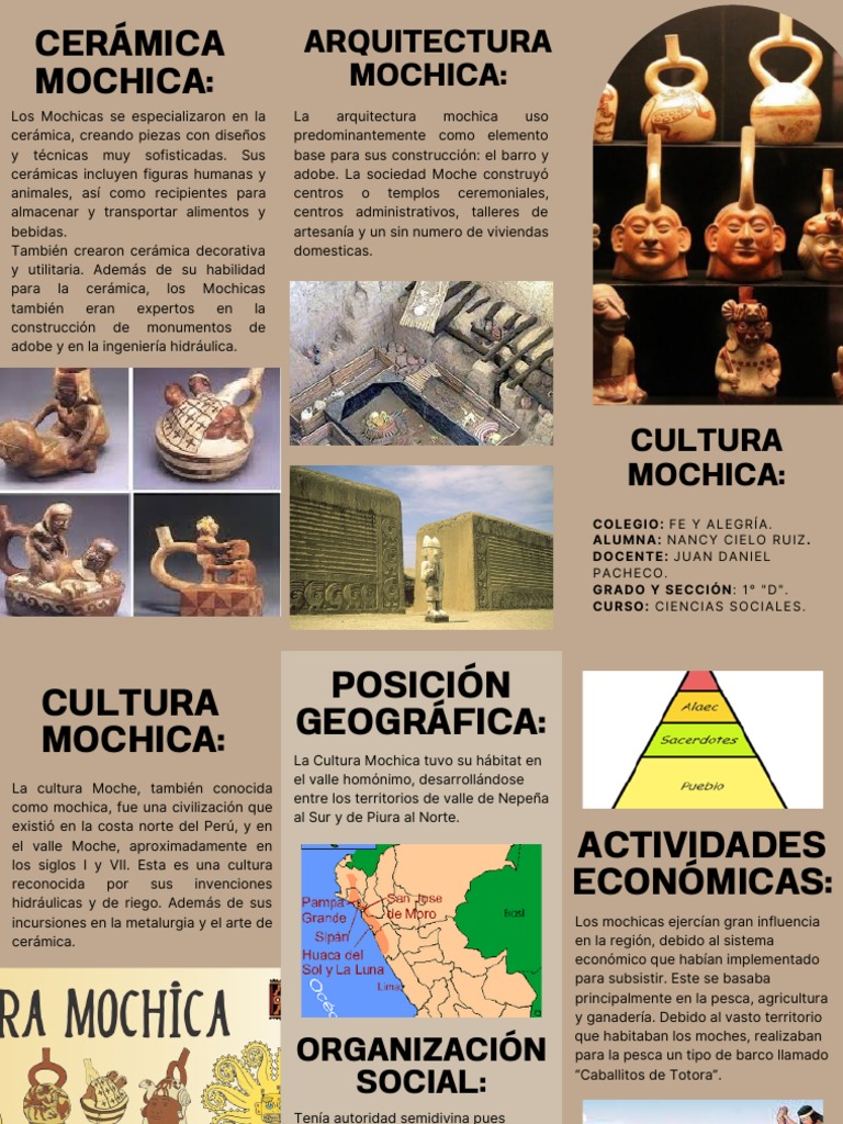 Cultura y Arte Mochica: Cerámica y Arquitectura | PDF