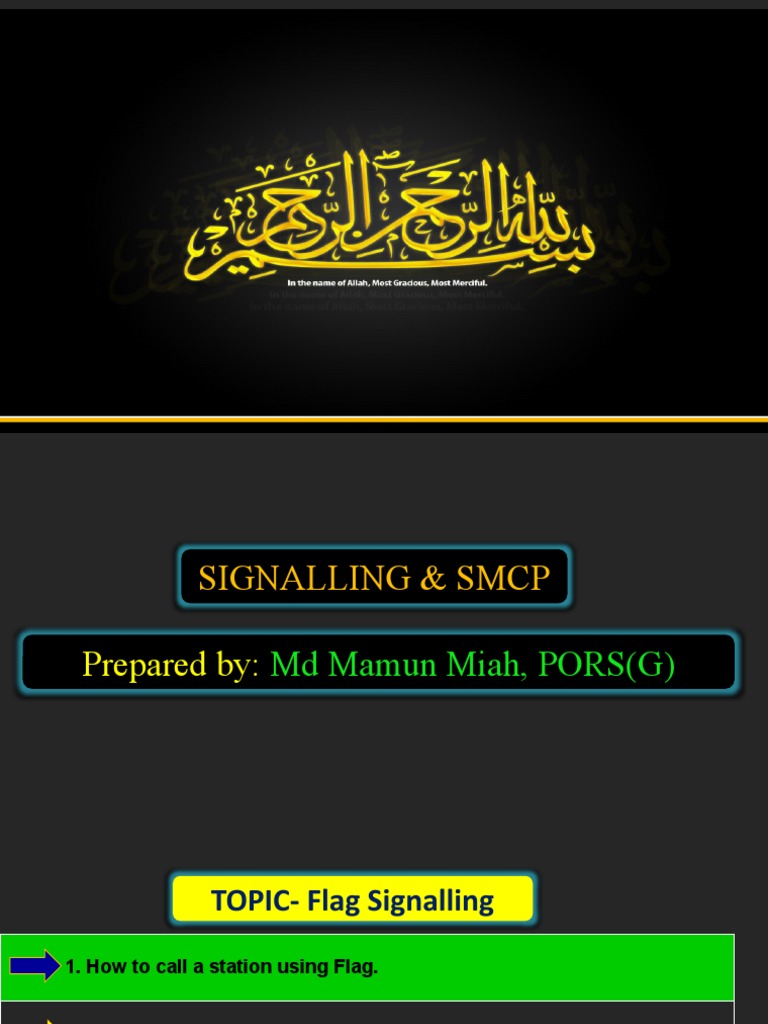 Flag Signalling Procedures Guide | PDF | Flag | Telecommunications