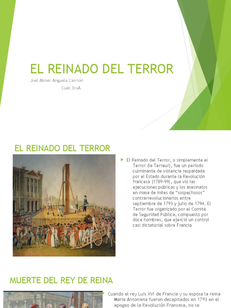 Presentación | PDF | Reino del terror | revolución Francesa