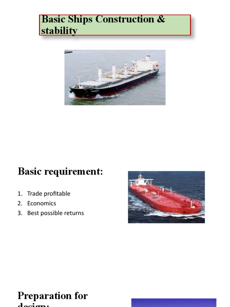 Ship's Construction PP | PDF | Ships | Heavy Industry