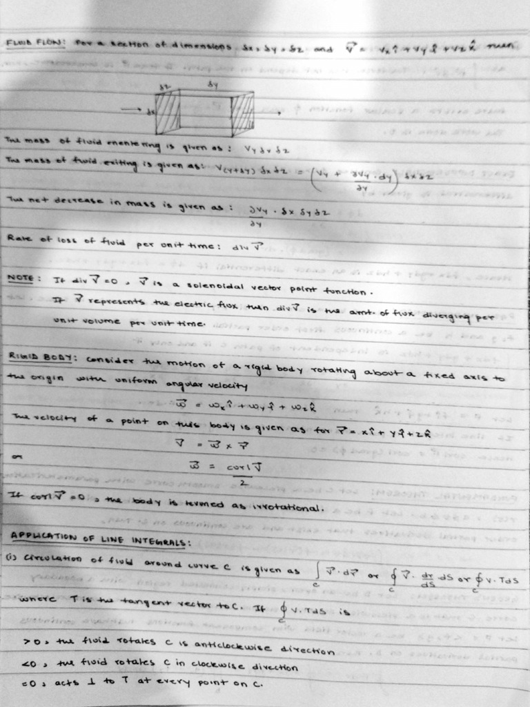 Vector Calculus Notes | PDF