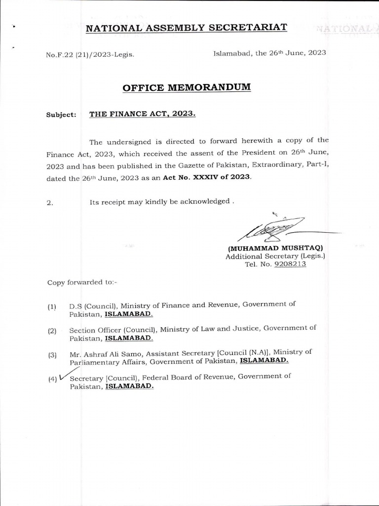 Finance Act | PDF | Battery Charger | Appeal