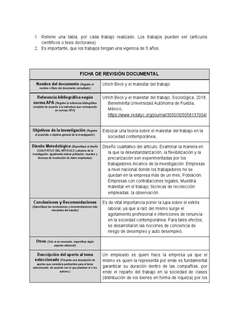 Ficha de Revisión Documental-1 | PDF | Toma de decisiones | Aprendizaje