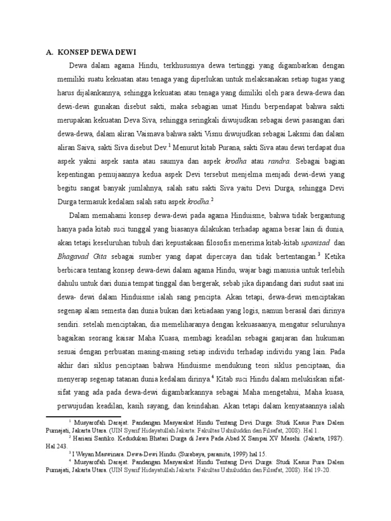 Konsep Dewa Dewi & Atman (Jiwa) | PDF