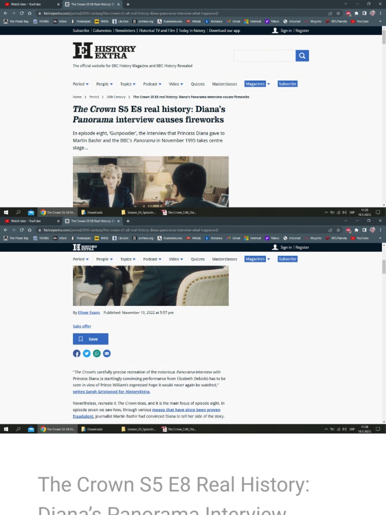 The - Crown 5.08 Diana's.panorama - Interview | PDF | Diana