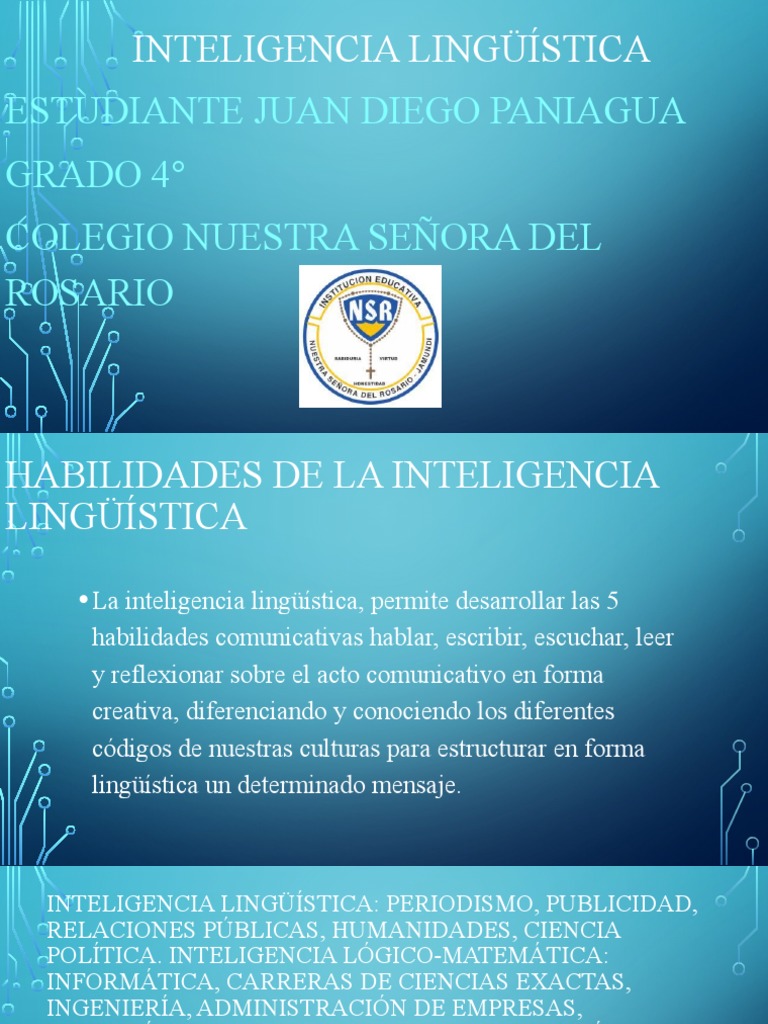 Inteligencia Lingüística | PDF