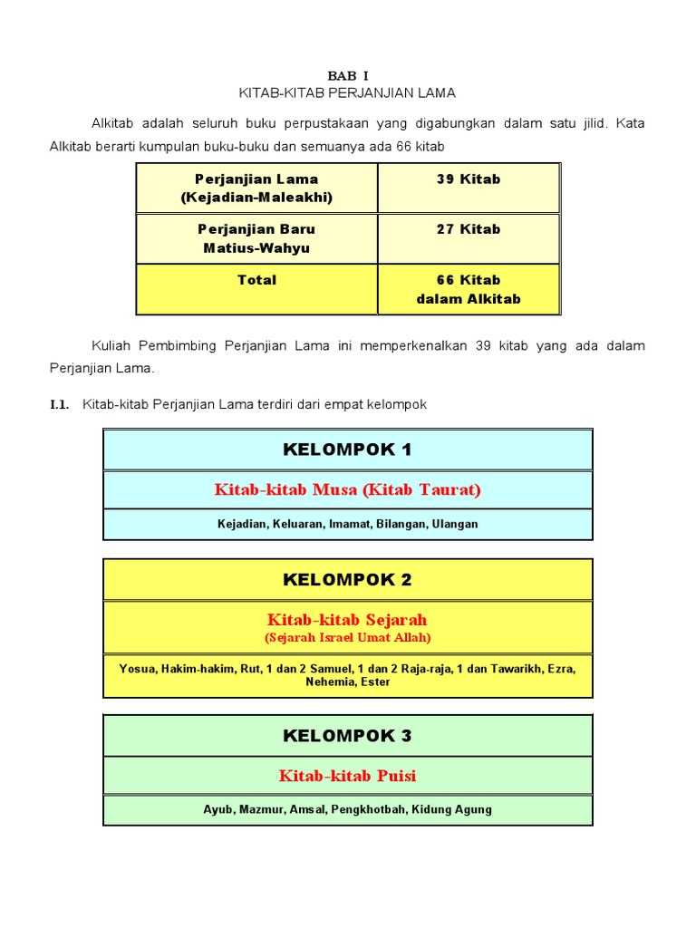 Perjanjian Lama | PDF