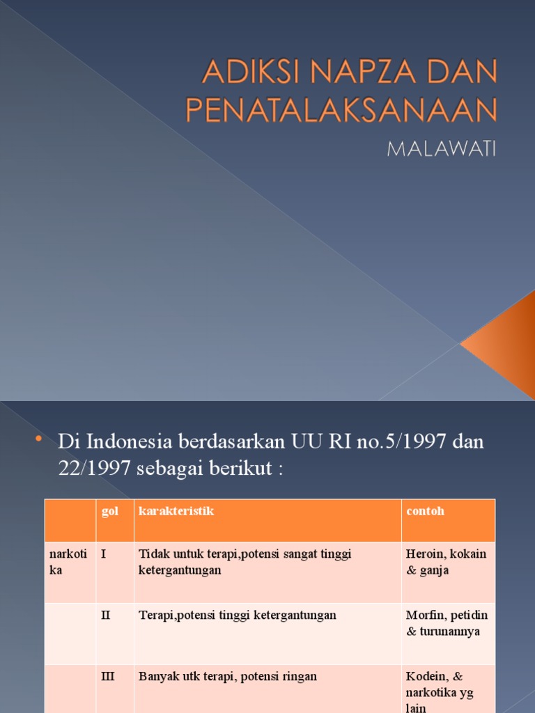 Adiksi Dan Penatalaksanaan | PDF