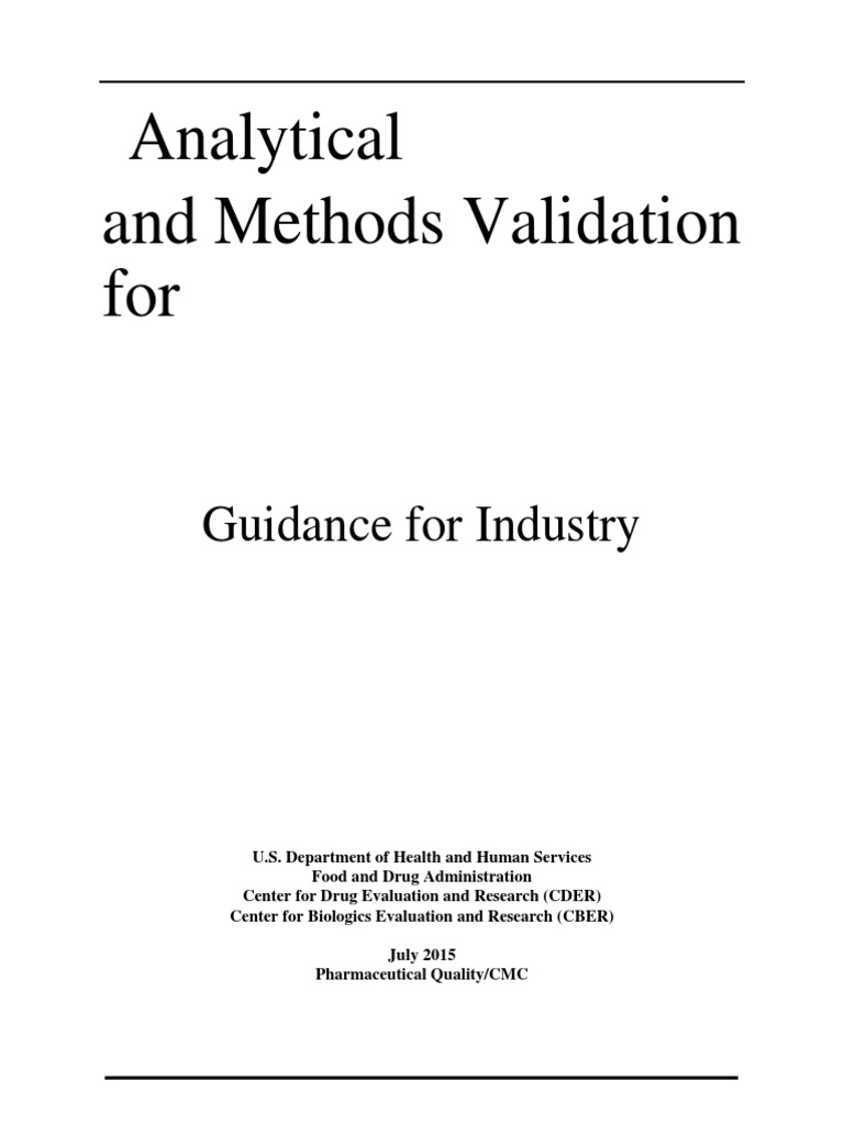 Analytical Methods Validation Guide | PDF | Food And Drug ...