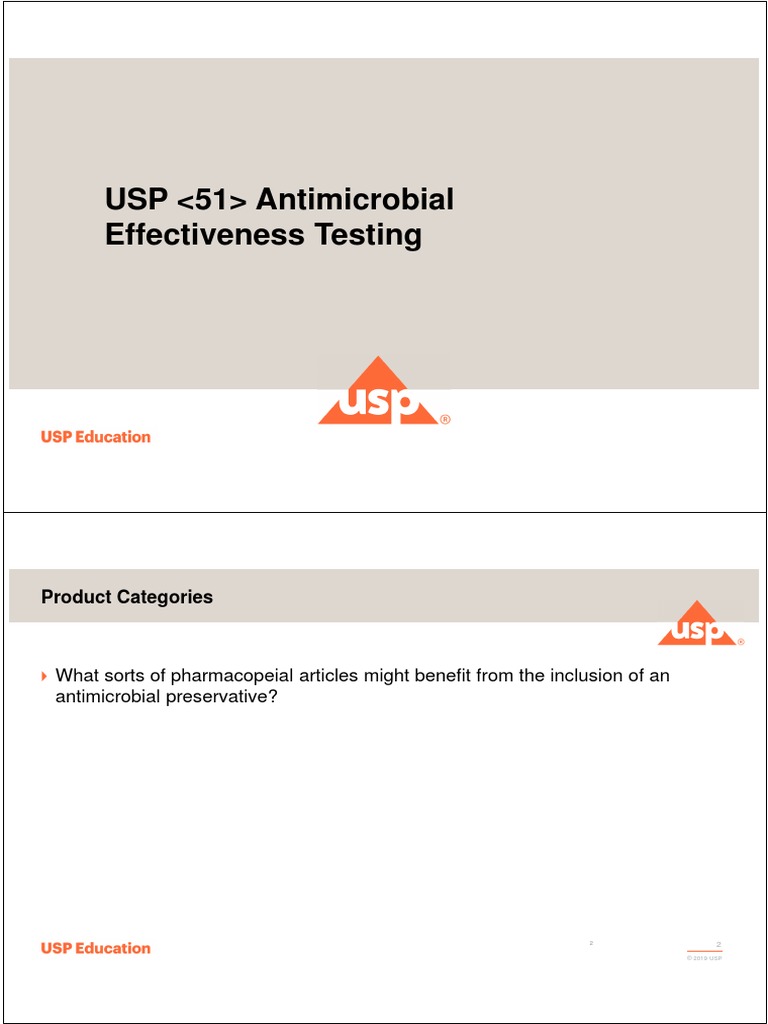 Module 03 USP 51 | PDF | Colony Forming Unit | Antimicrobial