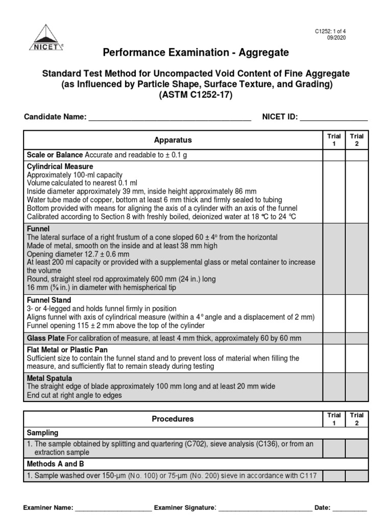 Astm c1252-17 | PDF | Applied And Interdisciplinary Physics | Physical ...