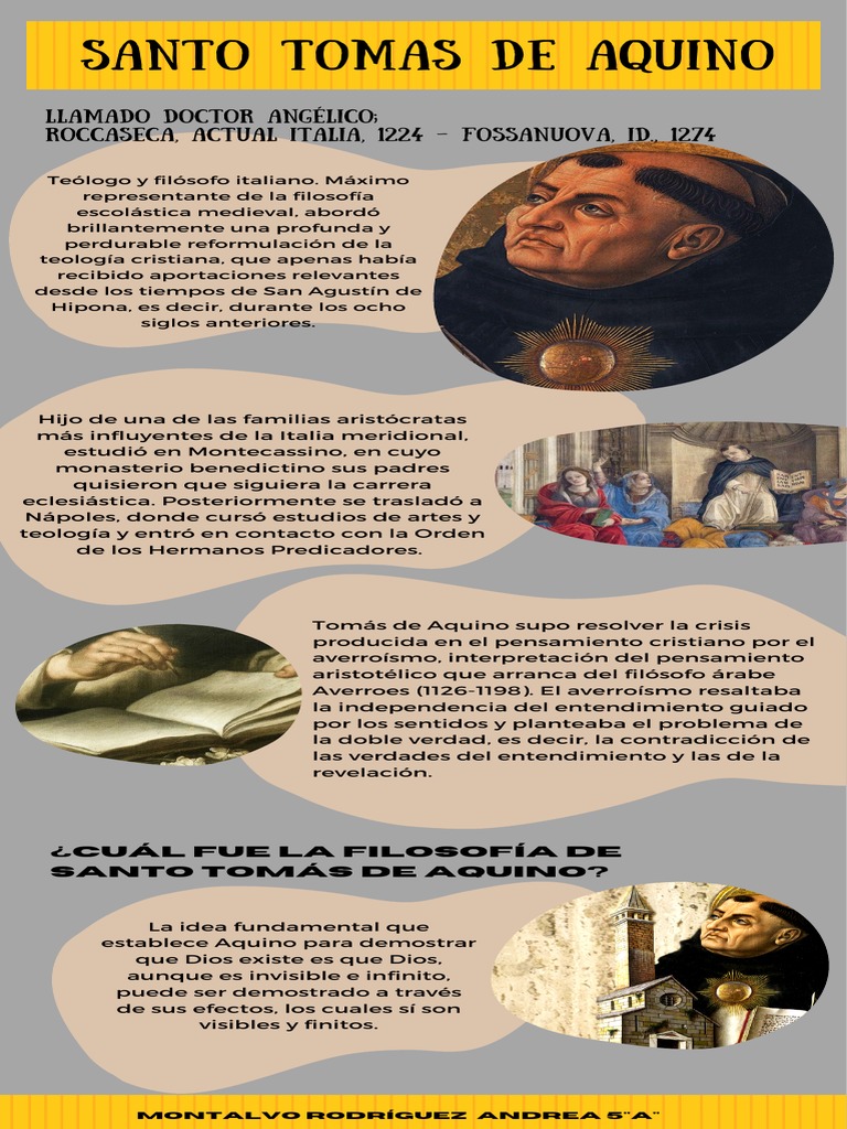 Santo Tomas de Aquino - Infografía | PDF