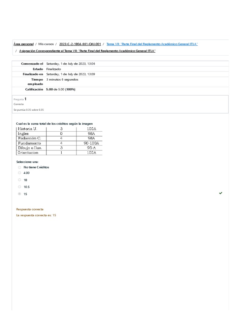 Asignación Correspondiente Al Tema VII - Parte Final Del Reglamento ...