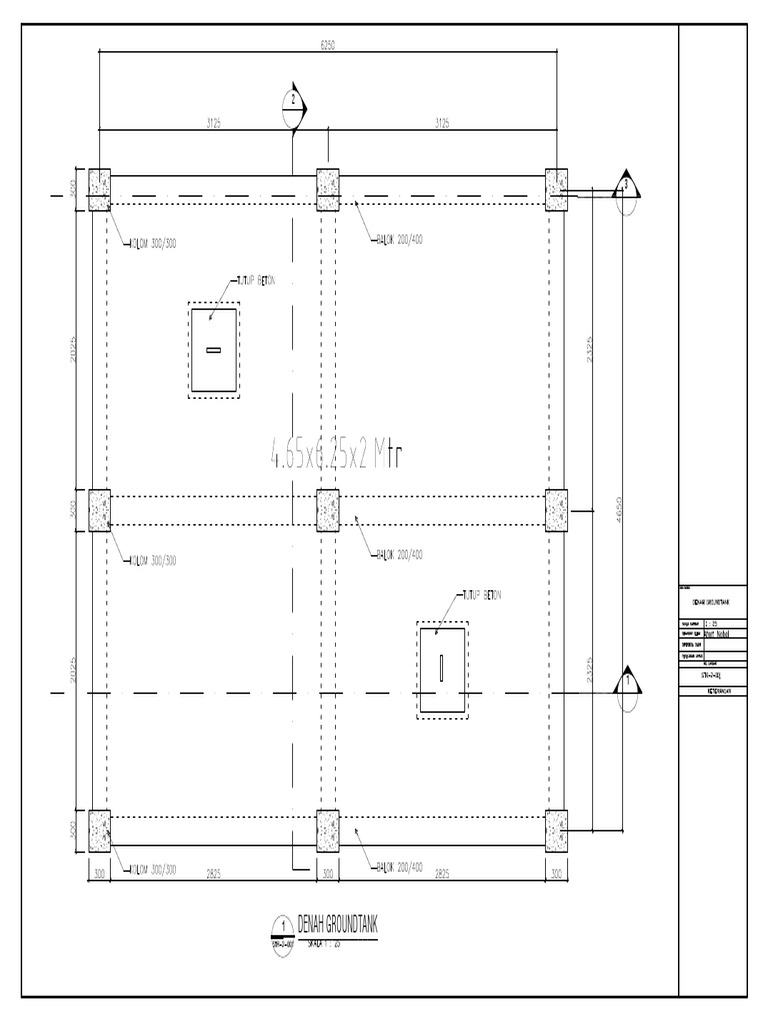 Contoh Gambar Ground Water Tank | PDF