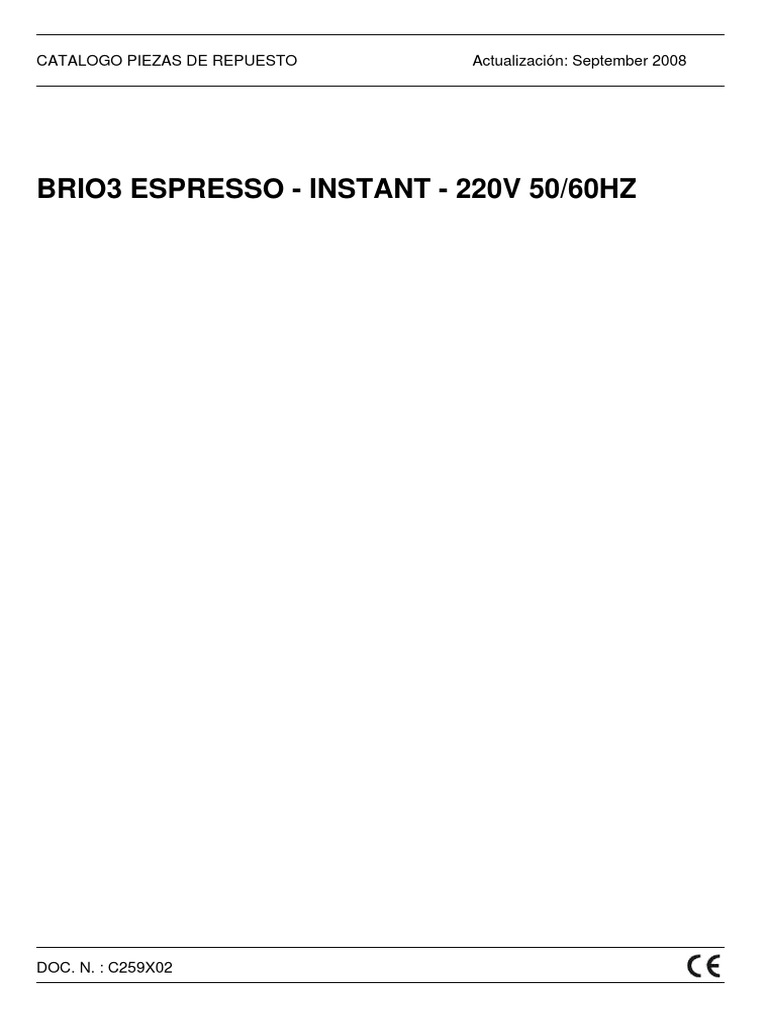 BRIO 3 Manual de Partes | PDF