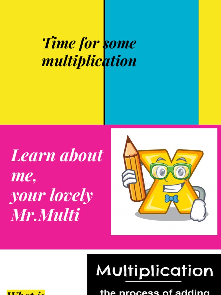 Fun Multiplication Practice with Mr. Multi | PDF | Career & Growth ...
