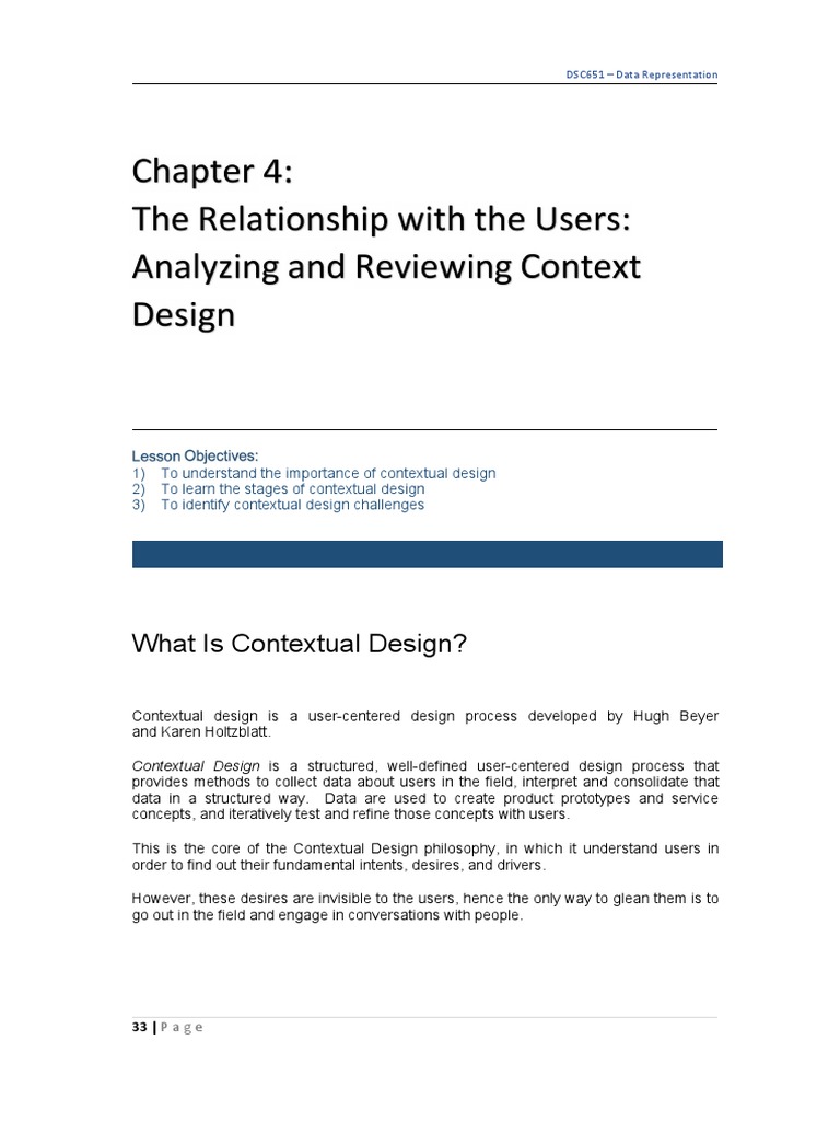 Contextual Design Notes | Download Free PDF | Cognitive Science | Computing