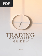 Swing Trading Checklist | PDF | Market Trend | Securities (Finance)