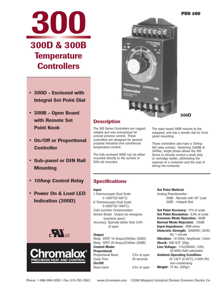 Pds 300 | PDF | Relay | Thermocouple