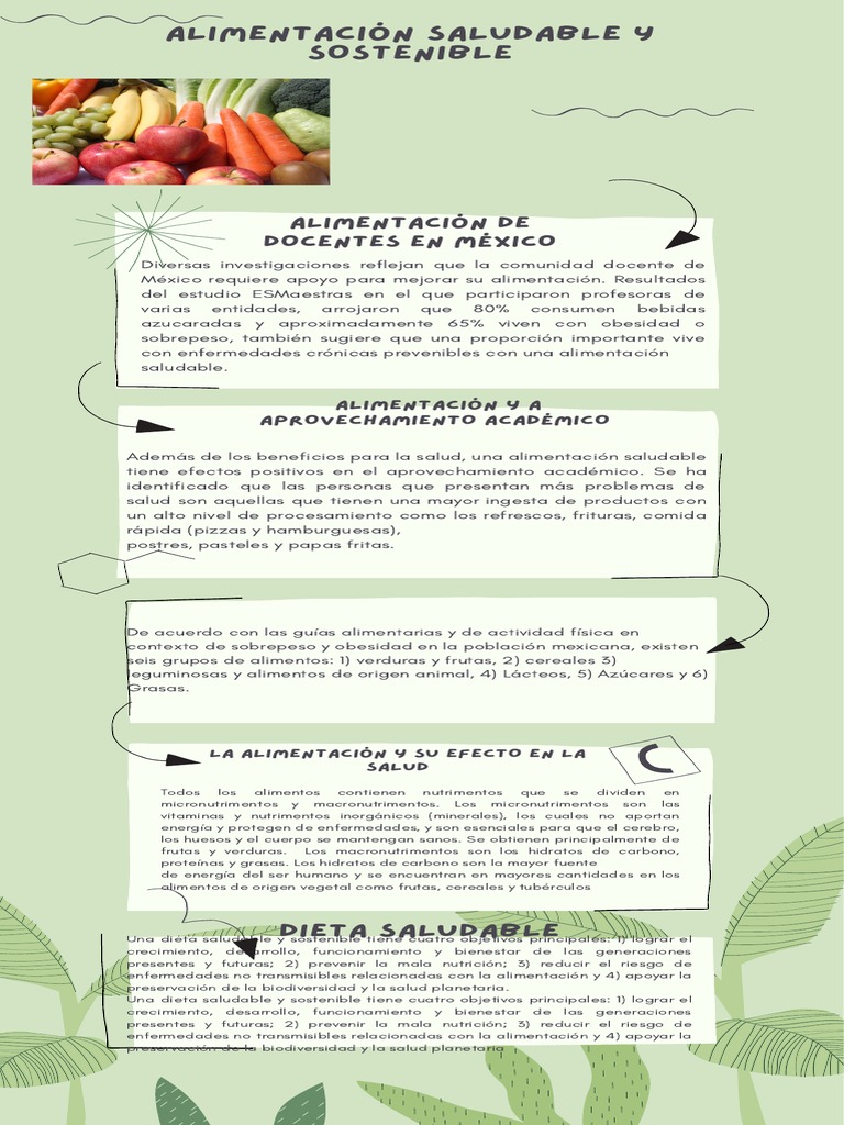 Alimentación Saludable Y Sostenible | PDF | Alimentos | Dieta saludable