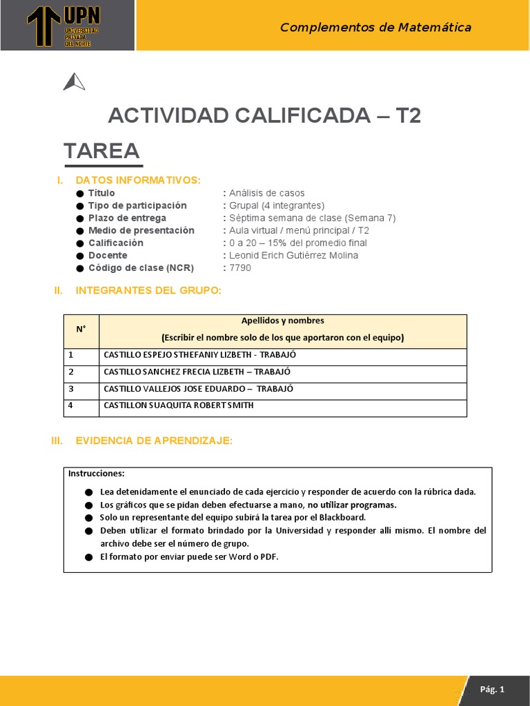 T2 Complementos+de+matematica Grupo7 | PDF | Matriz (Matemáticas)