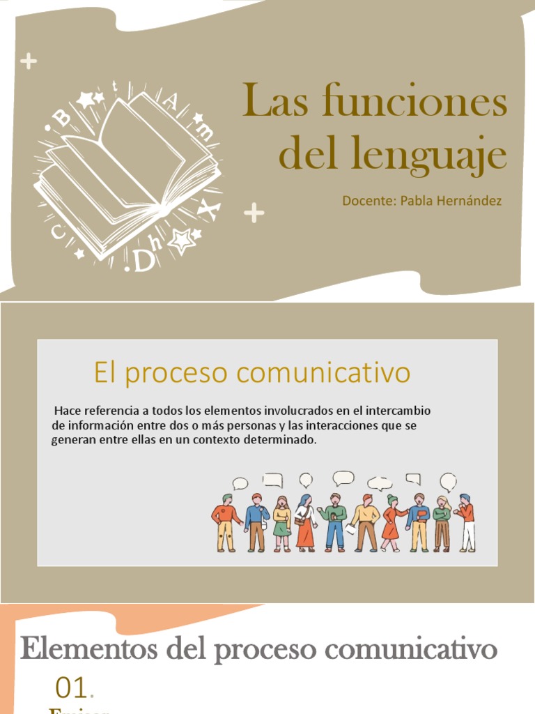 Las Funciones Del Lenguaje: Docente: Pabla Hernández | PDF ...