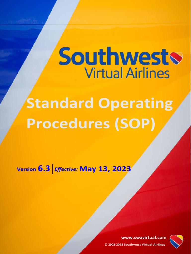 SVA SOP v6.3 | PDF | Airport | Simulation