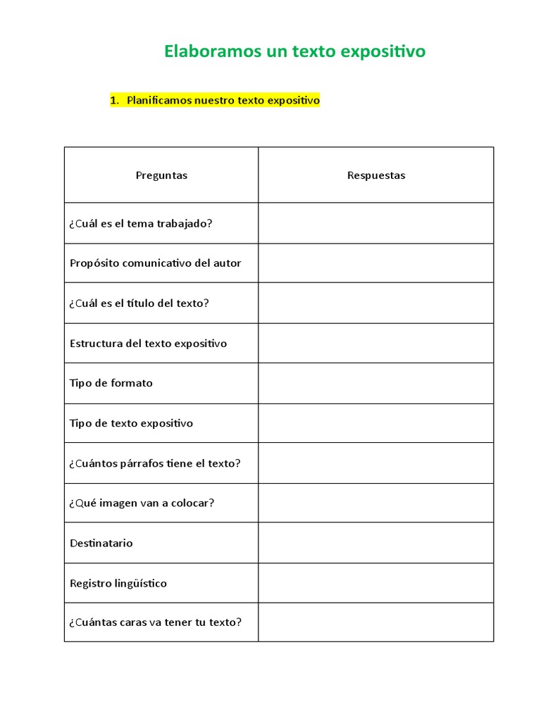 Estructura Texto Expositivo | PDF