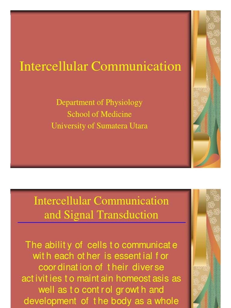 bbc115 Slide Intercellular Communication | PDF | Cell Signaling ...