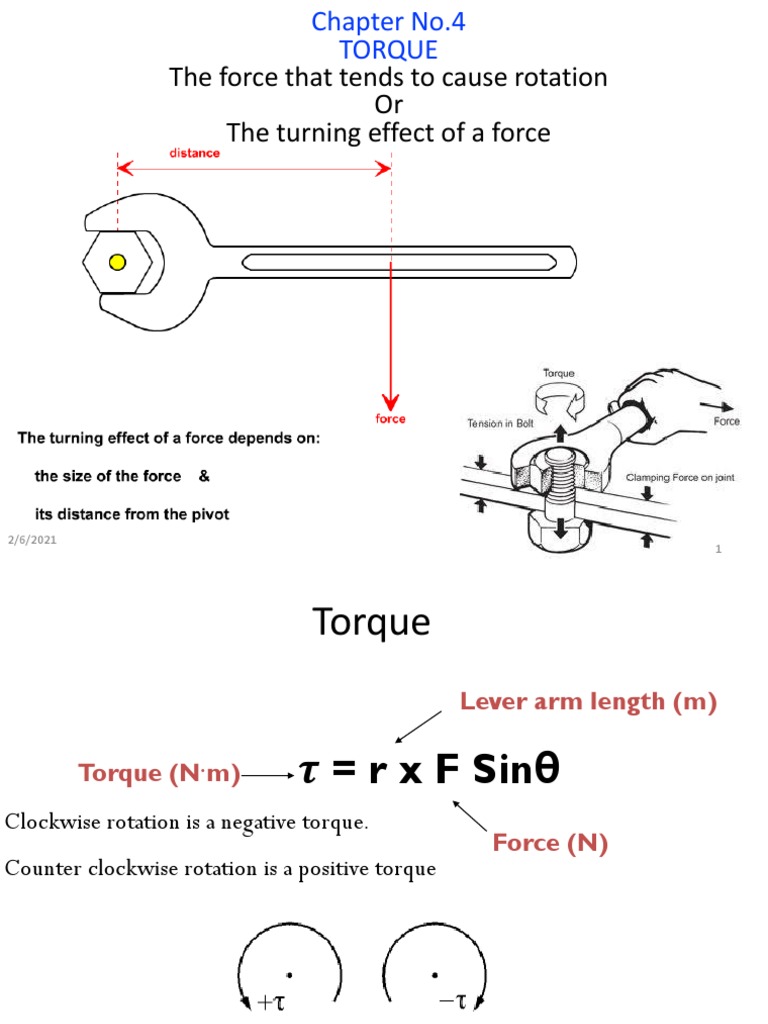 Re Phy 102 CH 4 | PDF | Lever | Torque